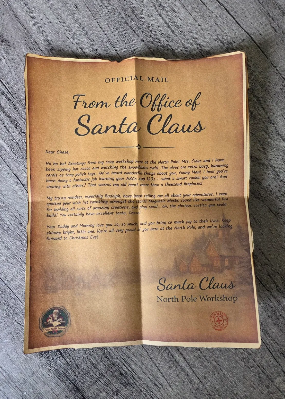 True North Letters - Personalized Santa Letters from the North Pole